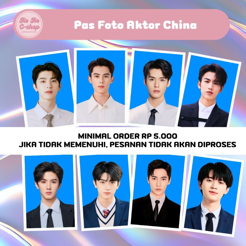Jual [PF01] Paket Pas Foto Lin Yi, Dylan Wang Hedi, Simon Gong Jun, Chen Zheyuan, Yang Yang ...