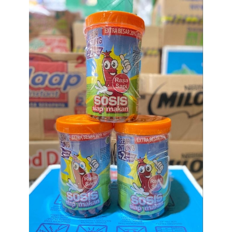 Jual SO NICE SOSIS SIAP MAKAN RASA SAPI [1 TOPLES ISI 24 PCS] GURIH ...