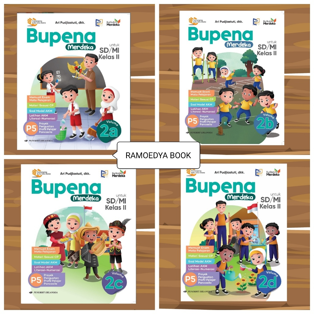 Jual Buku Bupena SD/MI Kelas 2A,2B,2C,2D Kurikulum Merdeka Elangga ...