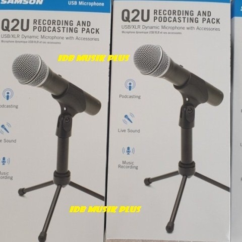 Jual Samson Q2U Recording & Podcasting Pack Microphone Original ...