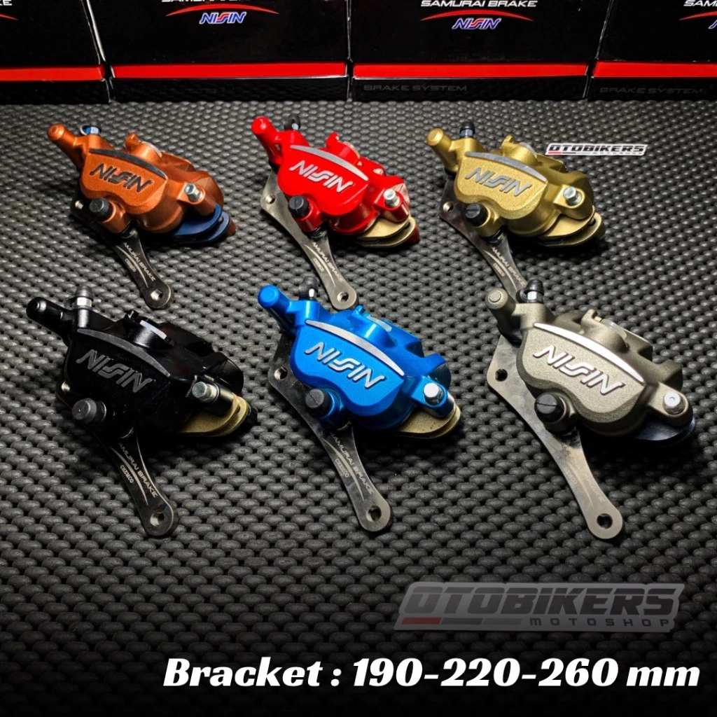 Jual KALIPER NISSIN SAMURAI 2P 2 P PISTON 190 220 260 MM BEAT VARIO SCOOPY GENIO SPACY 110 125 ...