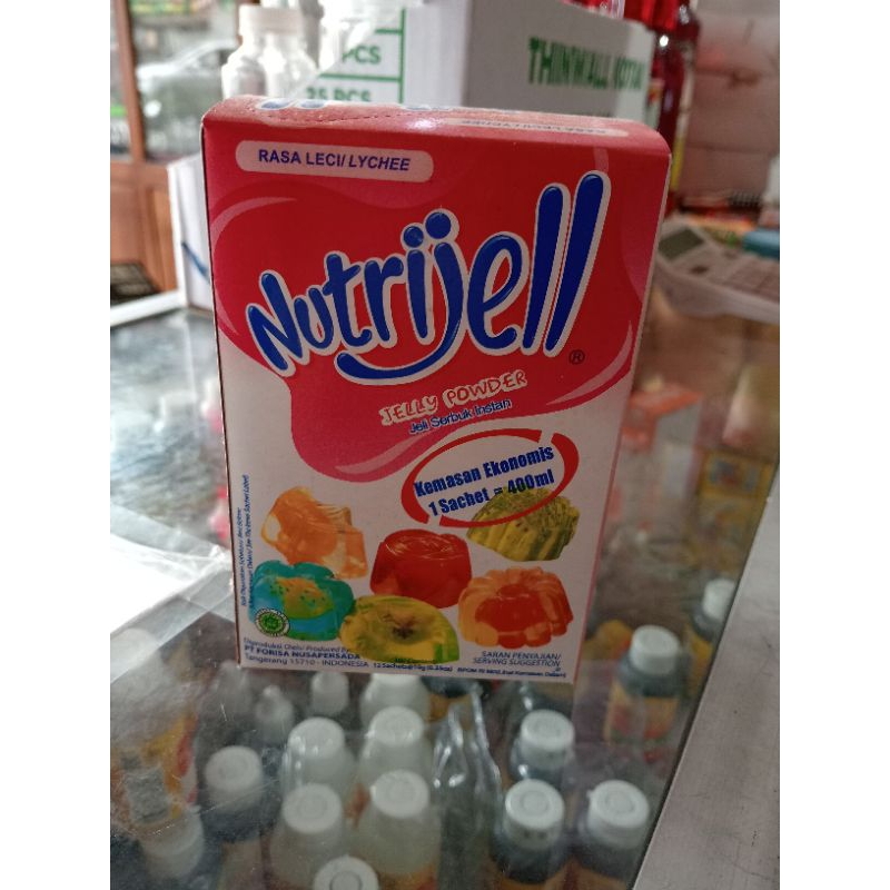 Jual Nutrijel Jelly Powder Rasa Leci/ 1 box isi 12 sachet | Shopee ...