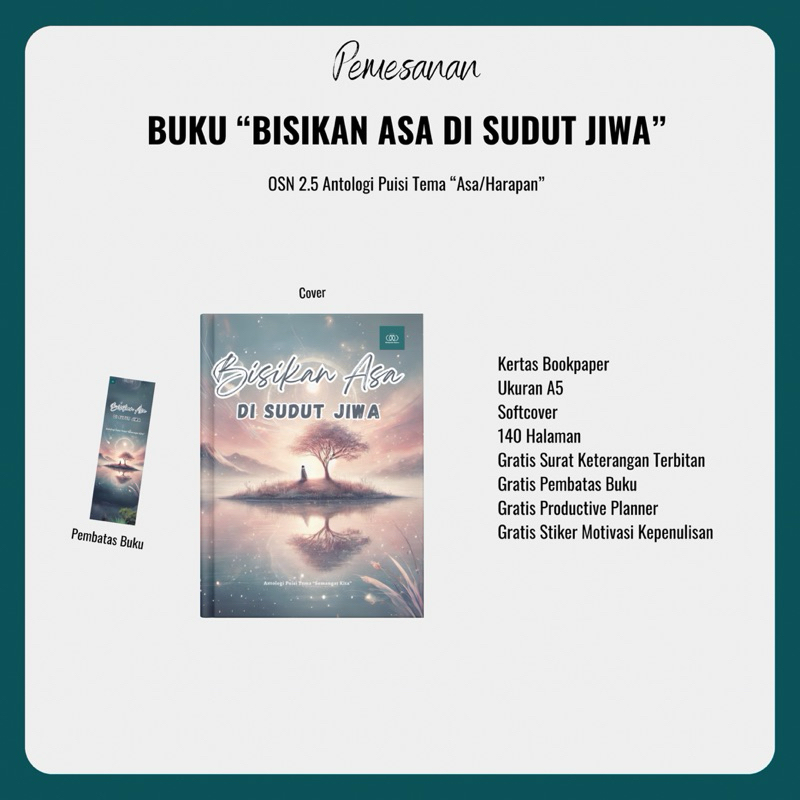 Jual Buku "Bisikan Asa Di Sudut Jiwa" - OSN 2.5 | Shopee Indonesia