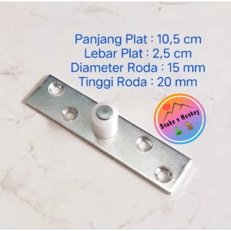 Jual Roda Bawah Rel Pintu Rumah Geser Sliding 15 mm (Roda Nylon ...