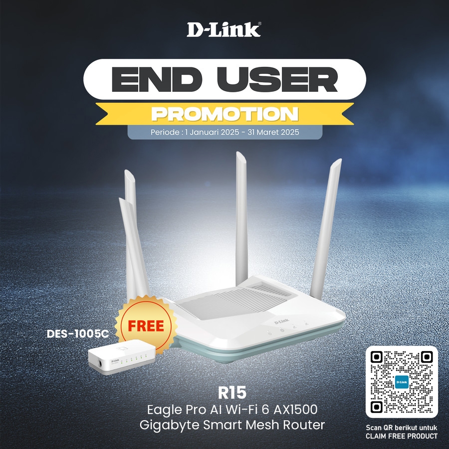 Jual D-Link Mesh EAGLE PRO AI AX1500 Smart Router R15 | Shopee Indonesia