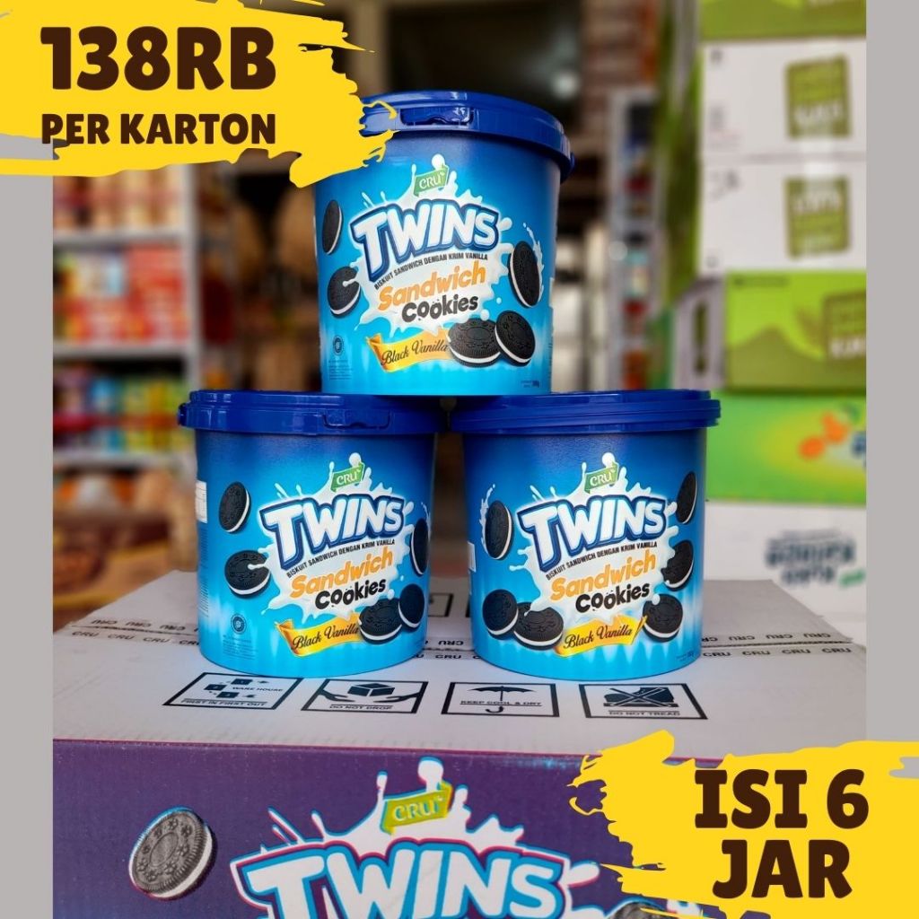 Jual TWINS SANDWICH COOKIES ISI 6 TIMBA PER KARTON SNACK HANTARAN ...