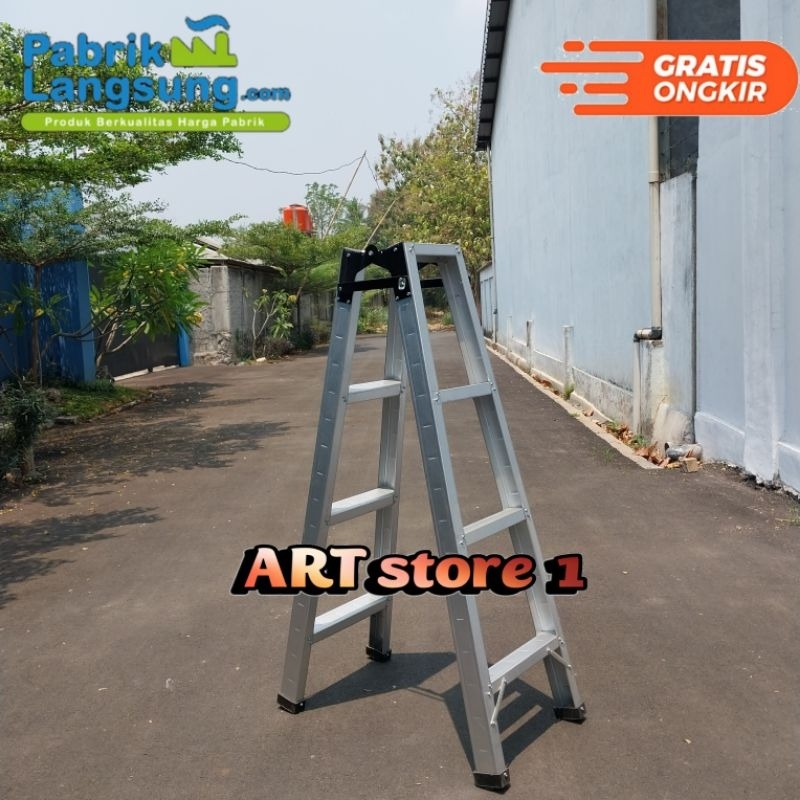 Jual Tangga lipat Baja ringan carbon steel 1,5M-3M tahan beban 350kg ...