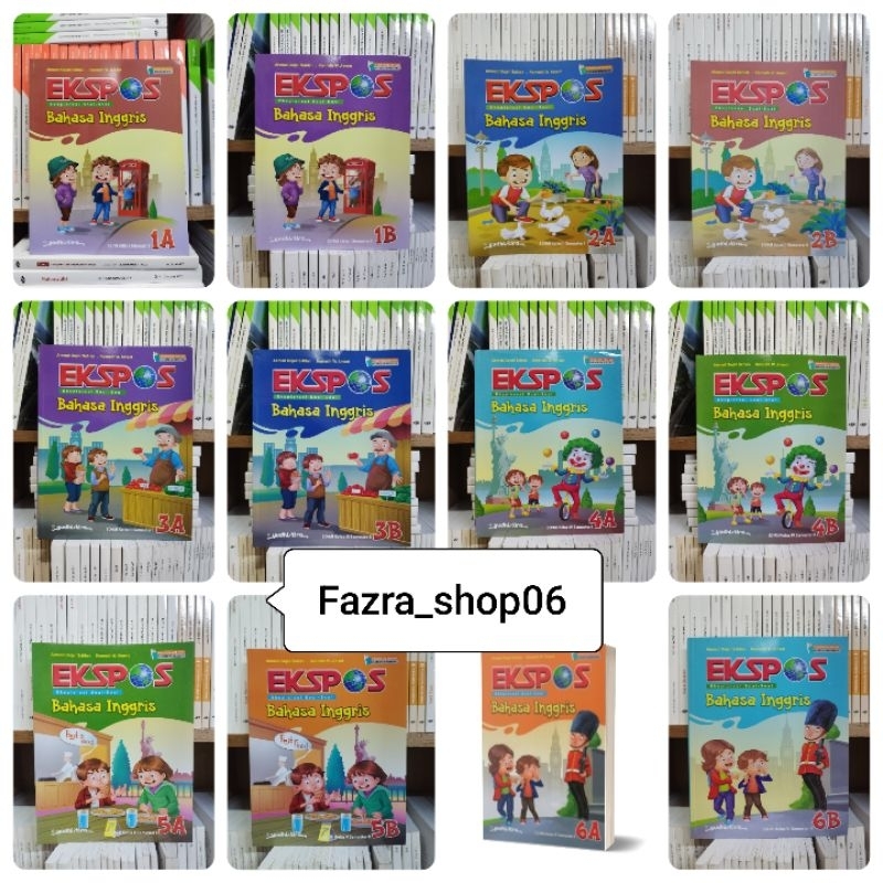 Jual NEW & ORI Buku Soal EKSPOS Bahasa Inggris sd mi kelas 1A 1B 2A 2B ...
