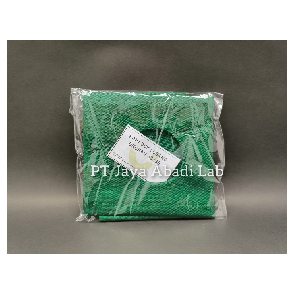Jual kain duk operasi hijau 30x30 cm lubang diameter 5 cm dok doek ...