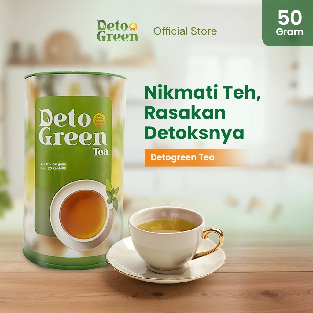 Jual DETOGREEN Detox Herbal DETO GREEN TEA 20 Kantong Sistem Pencernaan ...