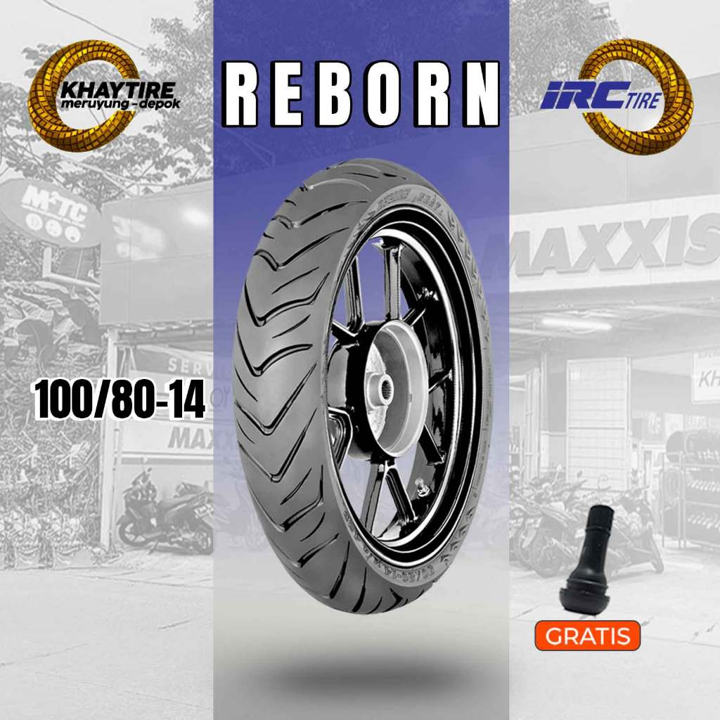 Jual Ban Motor Matic IRC REBORN 100/80 Ring 14 Tubeless | Shopee Indonesia