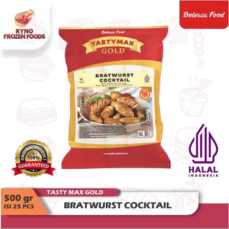Jual Halal Tasty Max Gold Bratwurst Cocktail | Shopee Indonesia