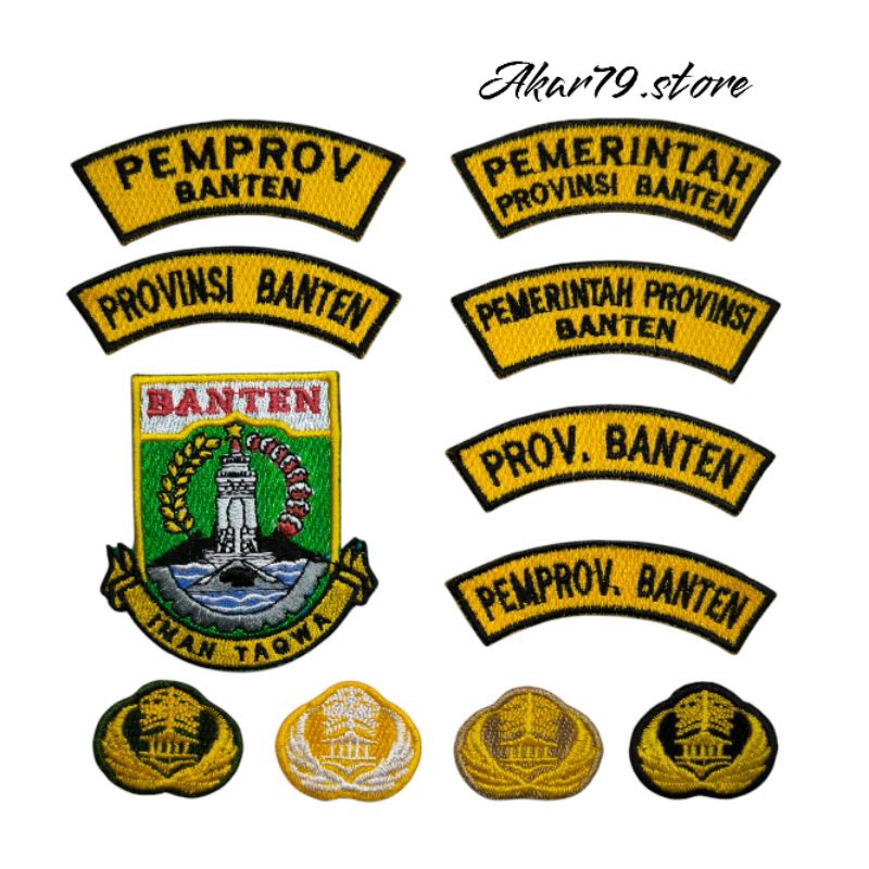 Jual BORDIR ATRIBUT ASN PNS KORPRI LOGO LOKASI PEMERINTAH PROVINSI ...
