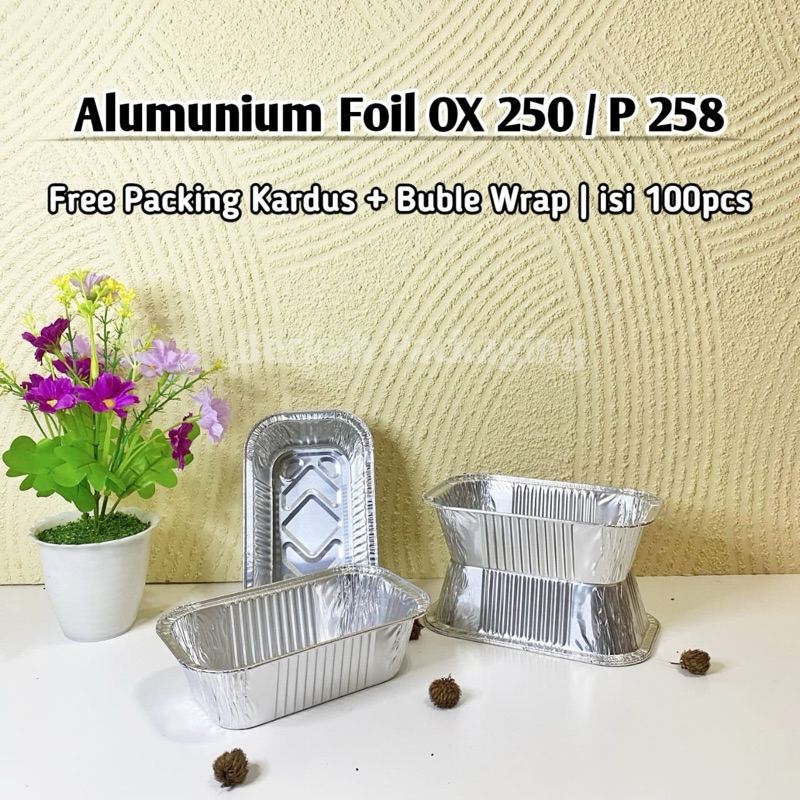 Jual (100pcs) Alumunium Foil OX 250 / P 258 Free Buble Warp & Kardus | Shopee Indonesia