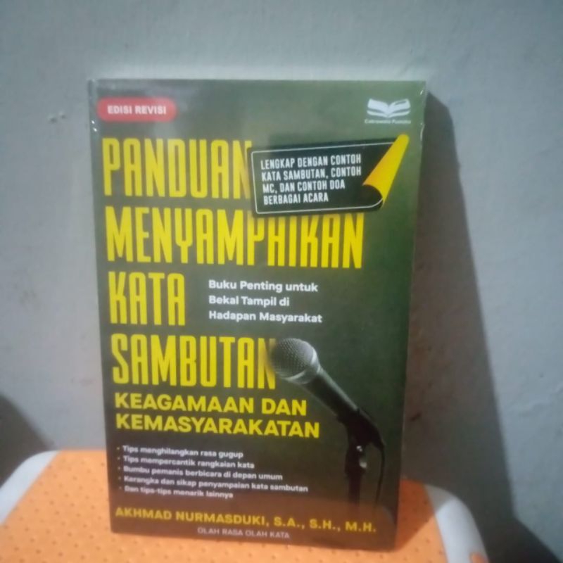 Jual panduan menyampaikan kata sambutan keagamaan dan kemasyarakatan ...