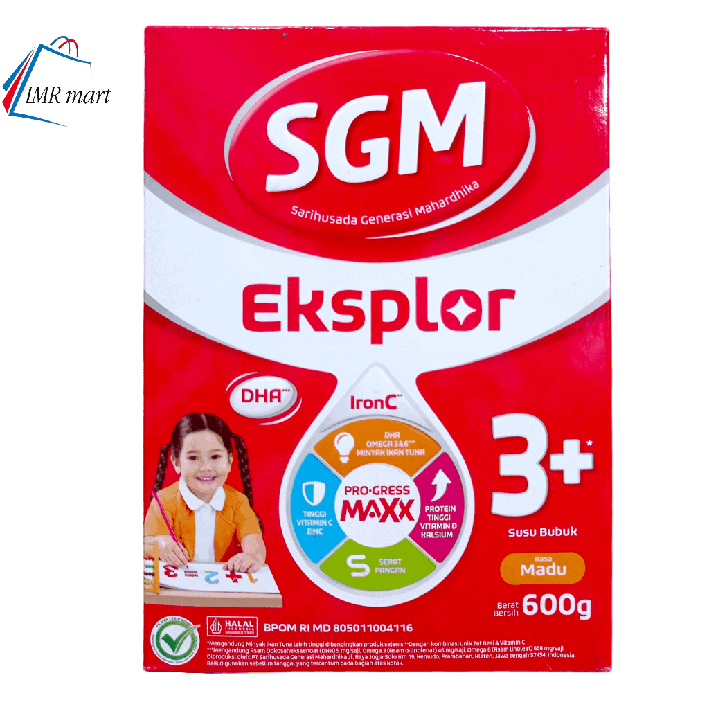 Jual SGM ESKPLOR 3 Tahun + Rasa Madu Berat 600 Gram Susu Balita Susu Anak SGM | Shopee Indonesia