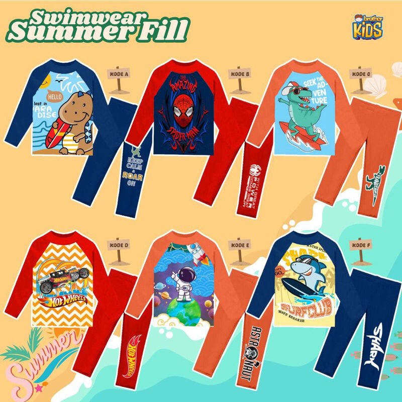 Jual [RUMAH AYASHA] baju renang setelan panjang anak motif spiderman ...