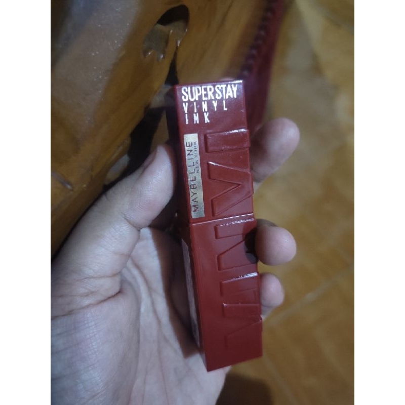 Jual Maybelline Super Stay Vinyl Ink 55 Royal | Preloved | Shopee Indonesia