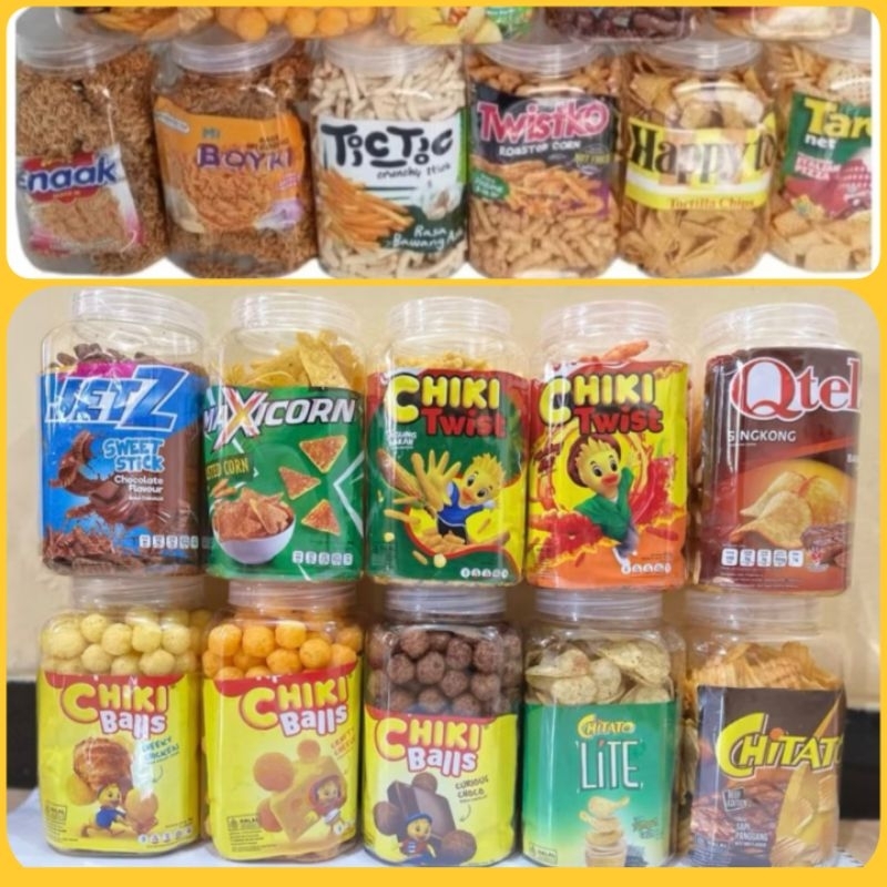 Jual Snack murah indofood toples 2liter. Aneka macam Snack branded ORI ...