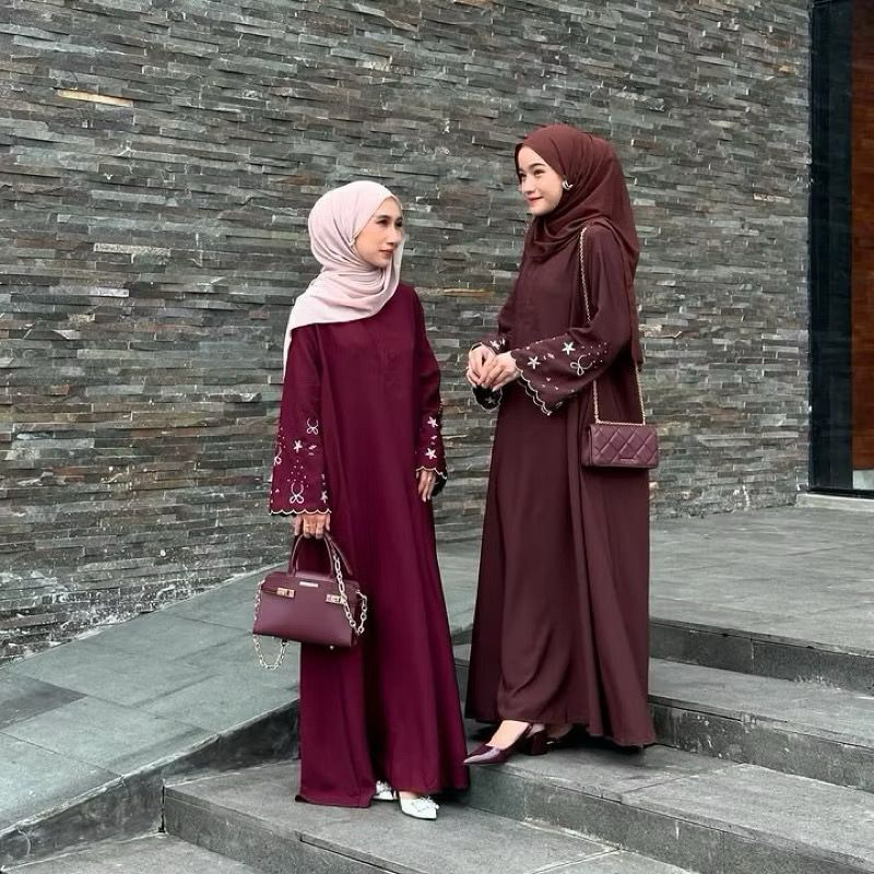 Jual Azna Abaya Premium Coquette Abaya Dress Turkey Syar’i Muslimah ...