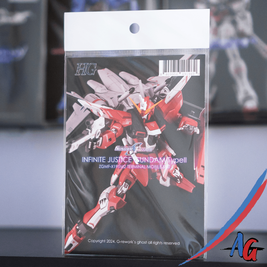 Jual G-Rework HG Infinite Justice Gundam Type II Water Decal Sticker ...