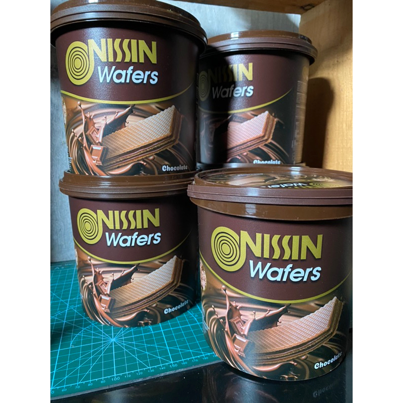 Jual ROTI KALENG NISSIN WAFERS CHOCOLATE TOPLES NISIN WAFER COKLAT JAR ...