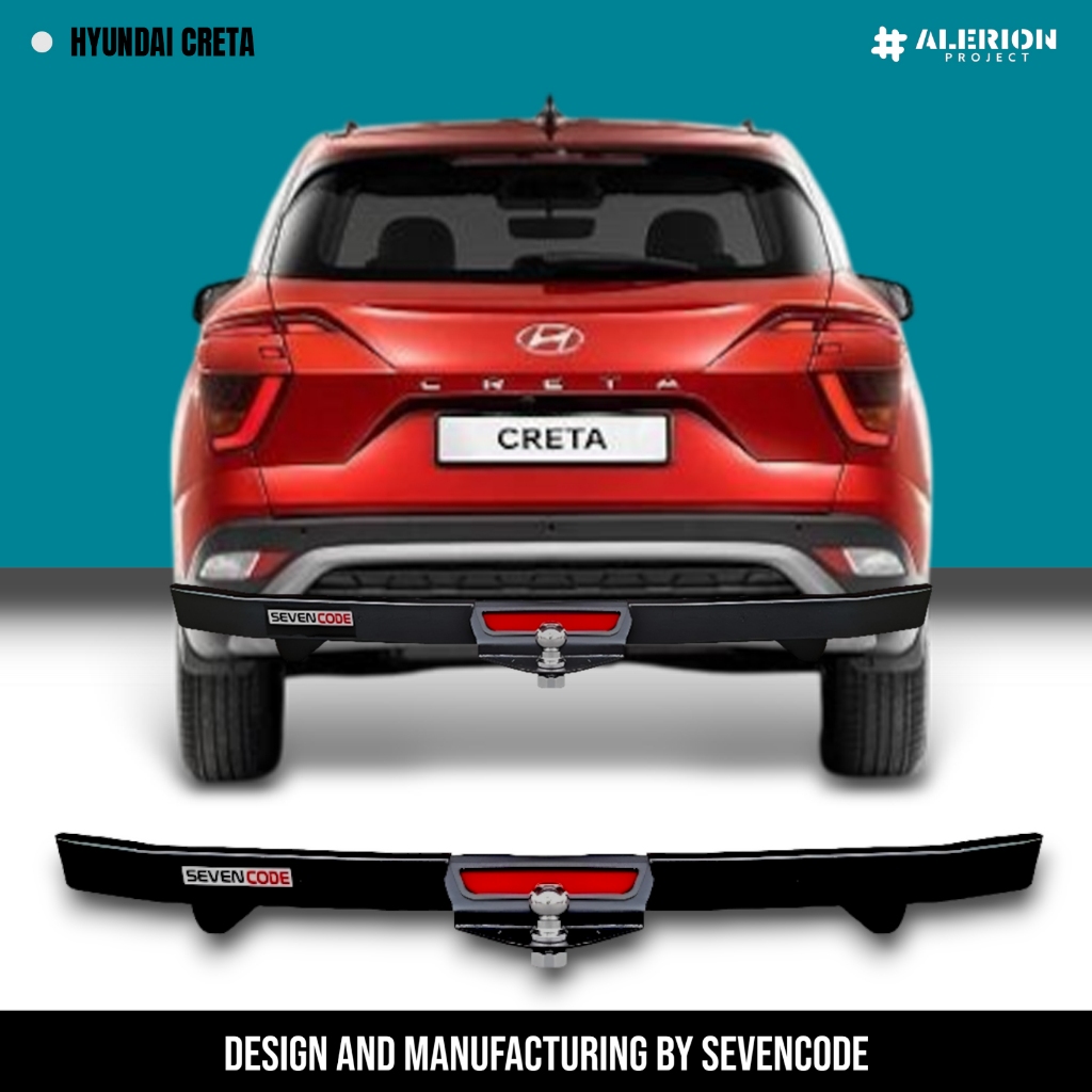 Jual Rear Bumper guard Towing Holo Sevencode - Hyundai Creta All Type ...