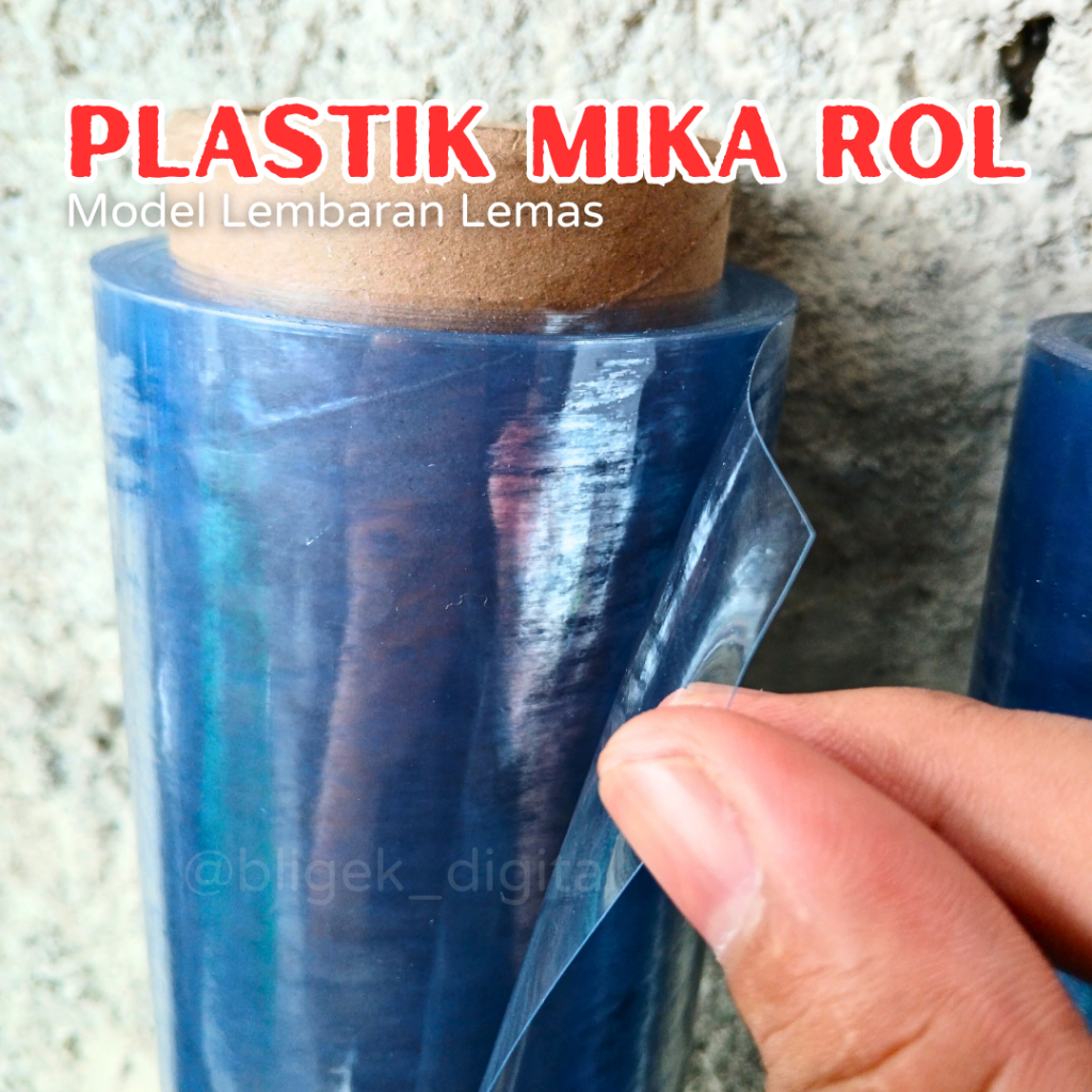 Jual Plastik Taplak Meja "Lemas" / Plastik Mika Roll PVC Bening | Shopee Indonesia