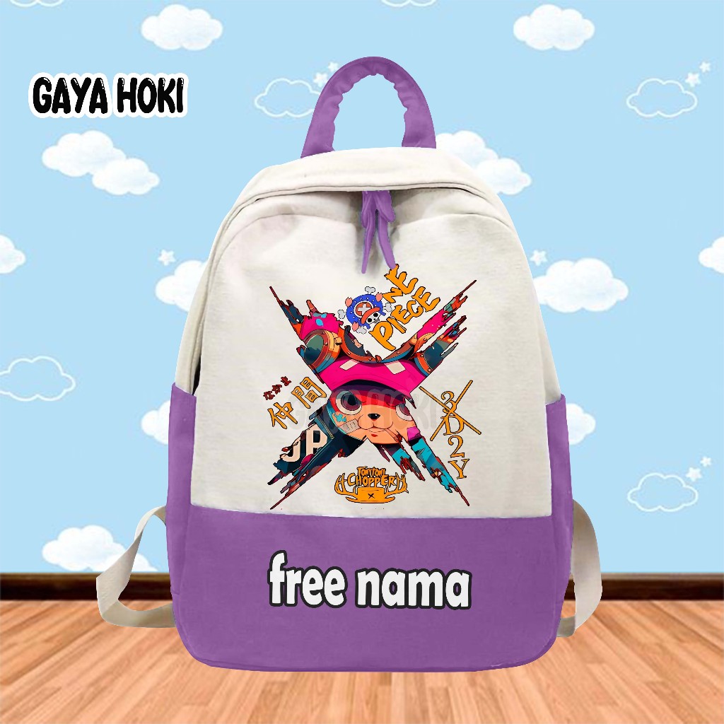 Jual [FREE NAMA] Tas Ransel Tas Anak Sekolah TK/SD Gambar ONE PIECE | Shopee Indonesia
