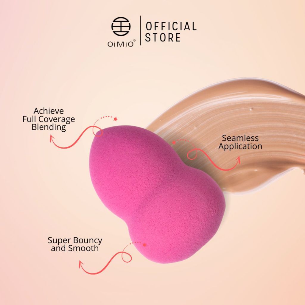 Jual OiMiO Beauty Blender Spons Makeup Lembut & Multifungsi | Spons ...