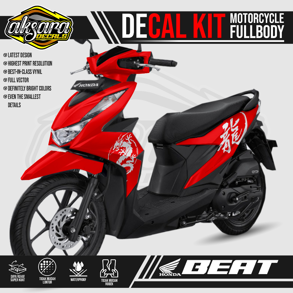 Jual DECAL KIT HONDA BEAT 2020 / BEAT DELUXE FULL BODY - POLOSAN ...