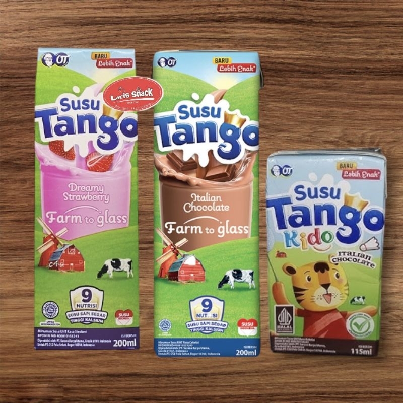 Jual Susu Tango UHT Milk Farm to Glass All Varian (Satuan) | Shopee ...
