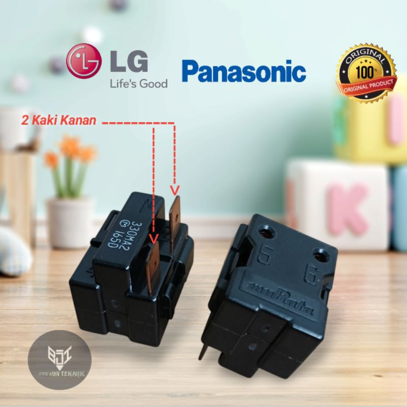 Jual Relay | Rilay/ PTC Kulkas 1 Pintu LG Original | Relay MURATA 2 ...