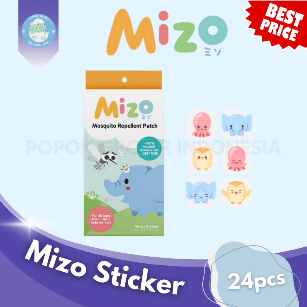 Jual MIZO Mosquito Repellent Sticker Patch 24 pcs | Shopee Indonesia