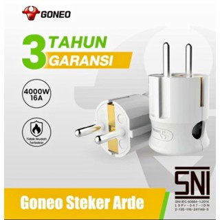 Jual Steker arde Kuningan 16A 4000 Watt GongNiu/ Steker Arde SNI 16A ...