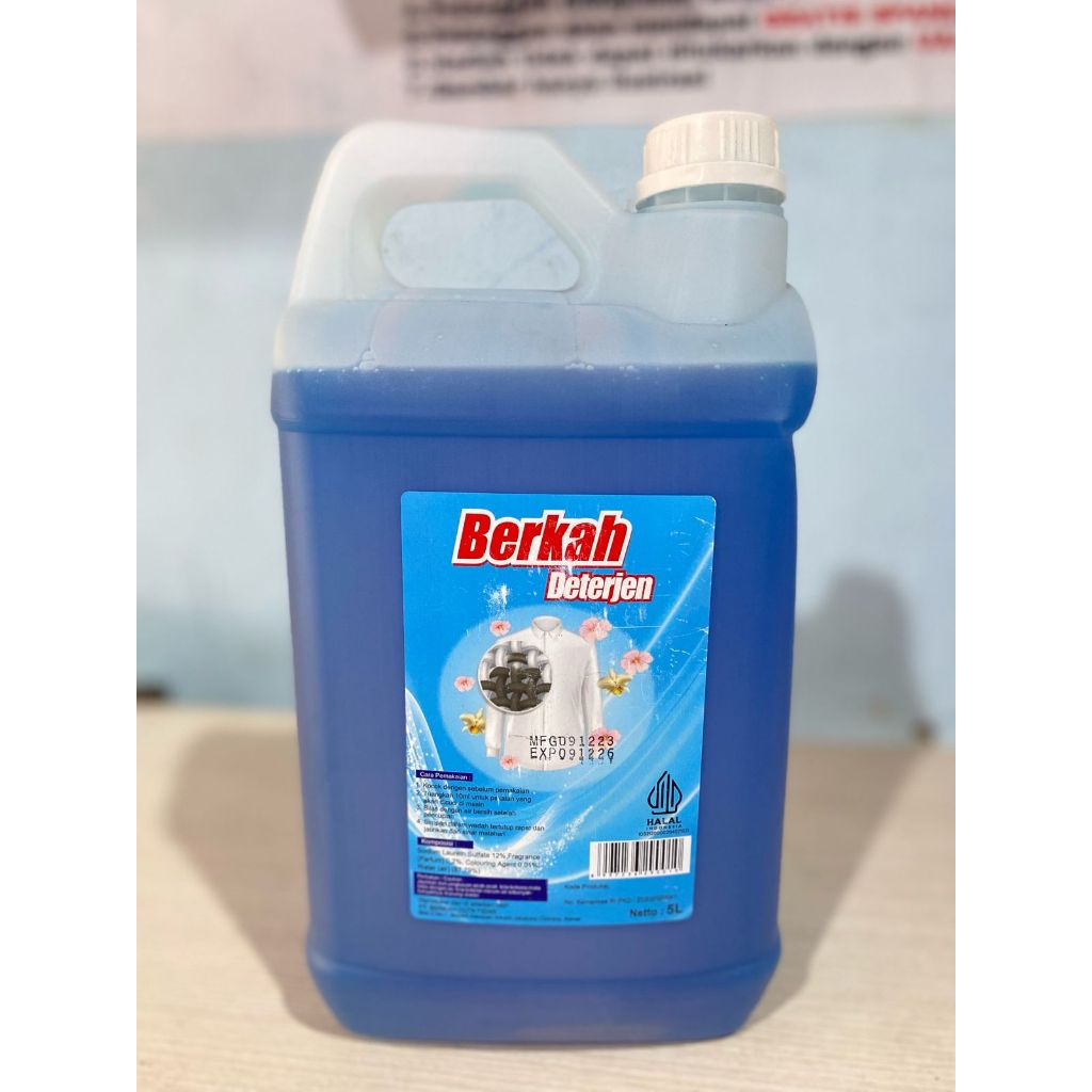 Jual BERKAH DETERJEN LIQUID 5 LITER | Shopee Indonesia