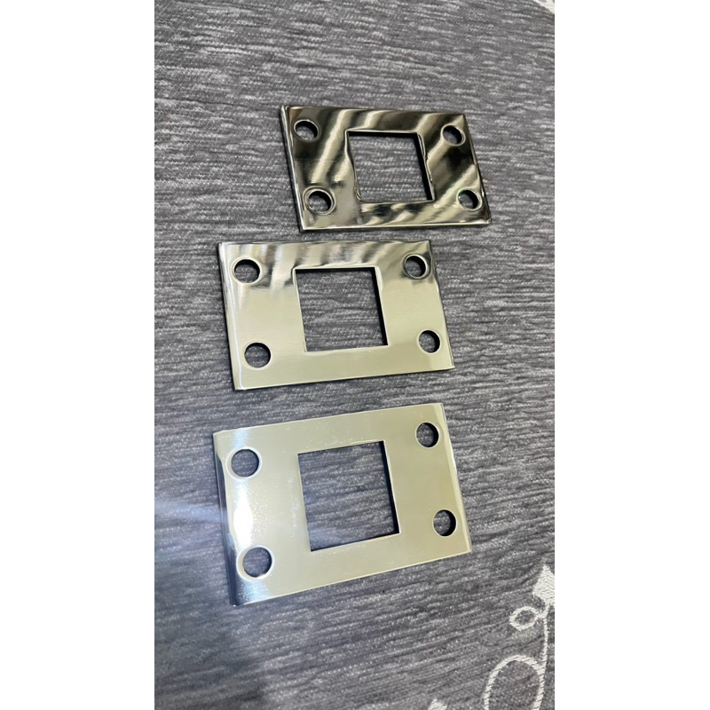 Jual PLENDES/TAPAK TIANG RAILING STAINLESS 201 TEBAL BAHAN 5MM | Shopee ...