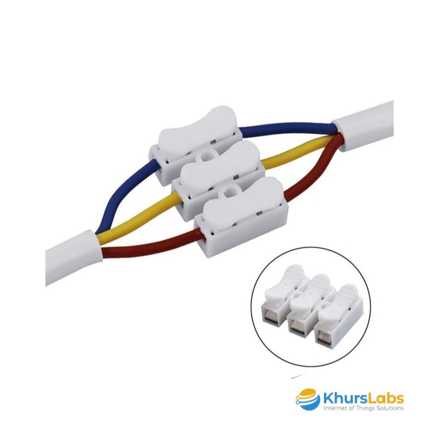 Jual Quick Connect 3 Wire Connector Spring Terminal Sambungan Kabel ...