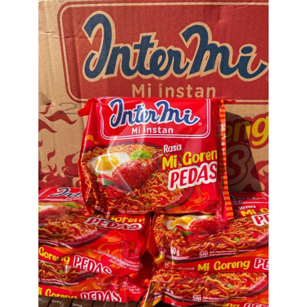 Jual Intermi Goreng Pedas Mi Instan 60 Gr Per Dus | Shopee Indonesia
