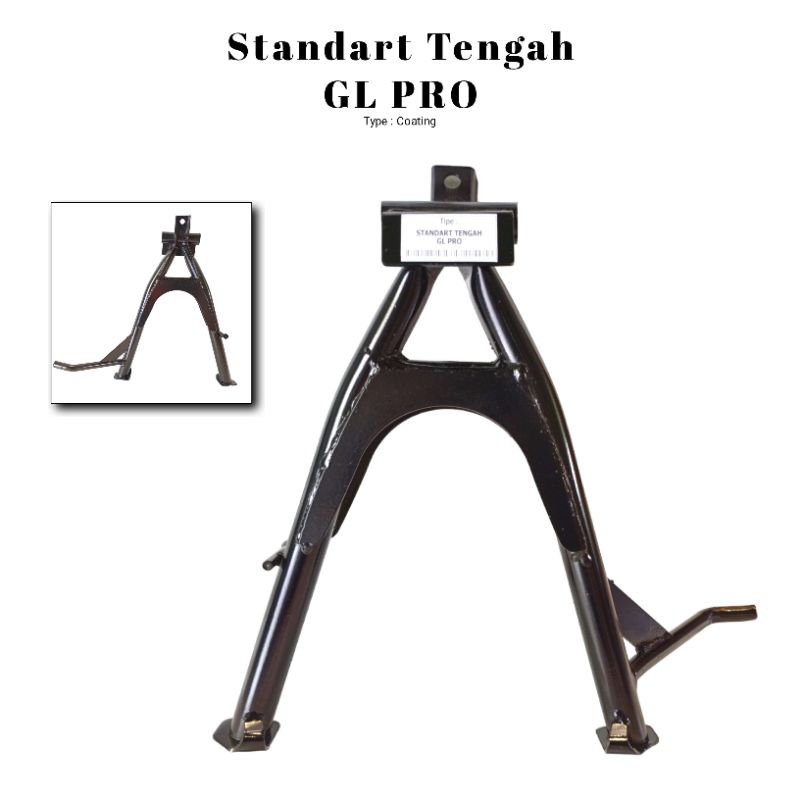 Jual STANDAR TENGAH HONDA GL PRO BAHAN PIPA TEBAL HITAM | Shopee Indonesia