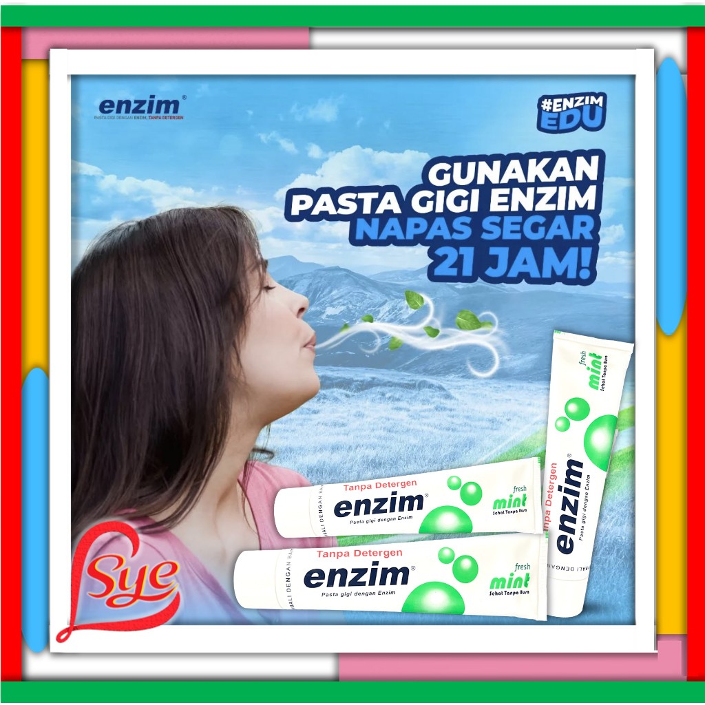 Jual Enzim Pasta Gigi Fresh Mint | Odol Penyegar Mulut | Toothpaste ...