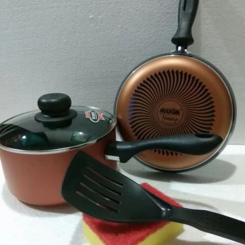 Jual Panci Fry Pan Teflon Maxim Venice Set Panci | Shopee Indonesia