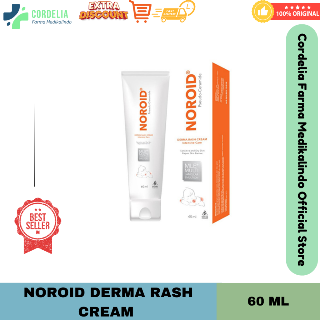 Jual Noroid Derma Rash Cream 60 ml | Shopee Indonesia