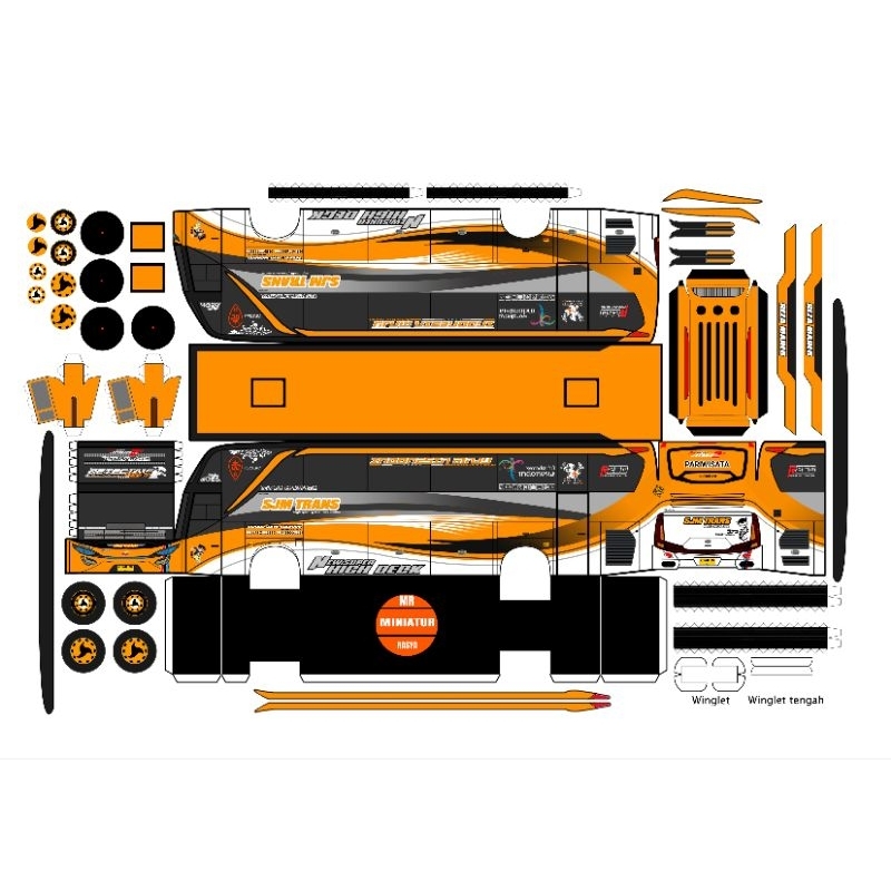 Jual Papercraft bus SJM Trans Conan | Shopee Indonesia