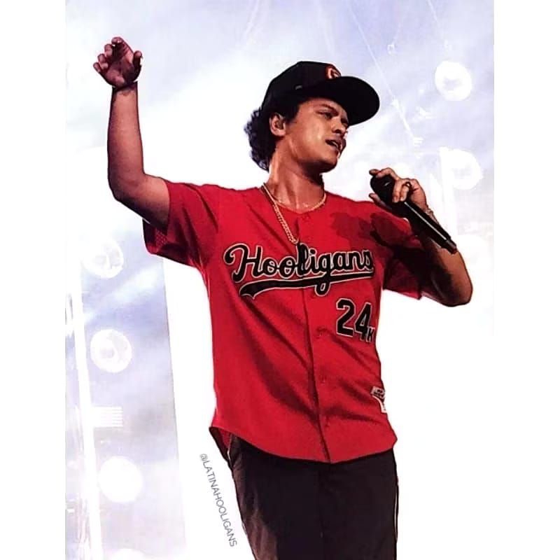 Jual Jersey Bruno Mars / Jersey Baseball bebas Custom / Jersey Big size ...
