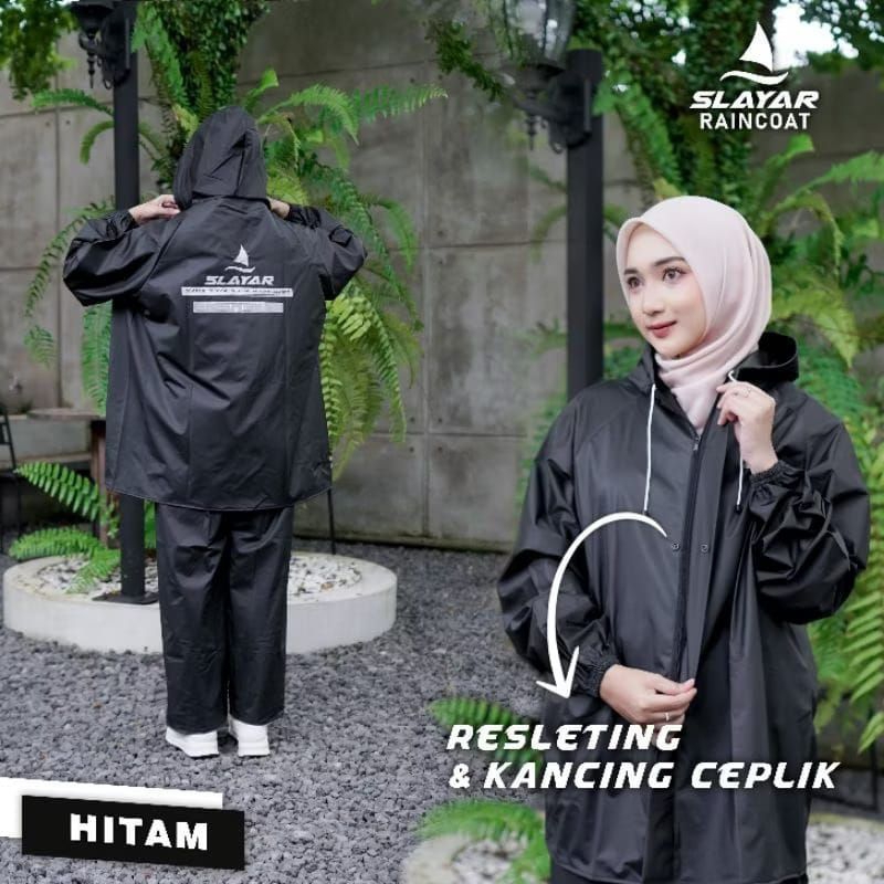 Jual Jas Hujan Rain Coat Setelan Dewasa Pria Wanita Anti Rembes Bahan Premium Pvc 0,25 Tebal ...