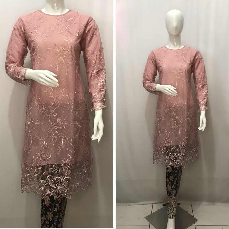 Jual Kebaya Tunik / Tunik Brokat / Kebaya Modern / Kebaya tile / Kebaya ...