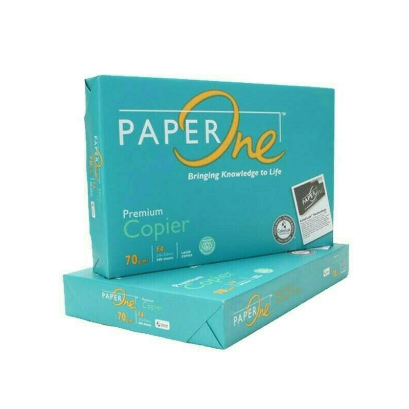 Jual KERTAS HVS F4 70GR PAPER ONE 1 RIM 500 LEMBAR | Shopee Indonesia