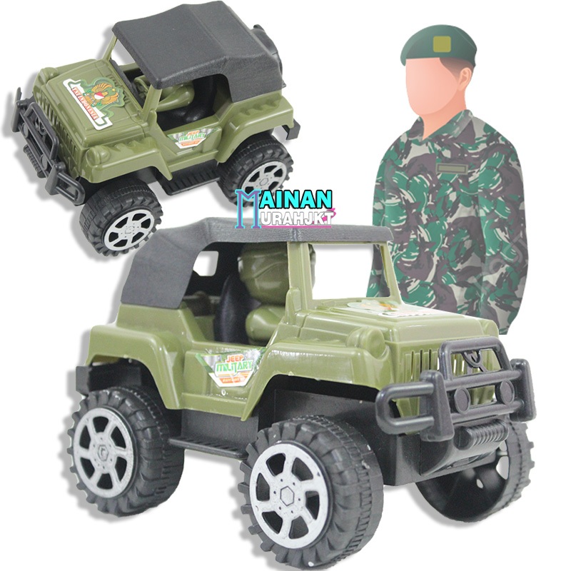 Jual MAINAN ANAK MURAH MOBIL TARIK JEEP MILITARY OCT7201 MOBIL TEMPUR ...