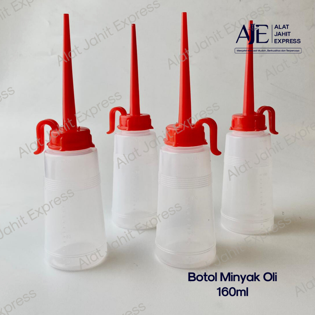 Jual Botol Minyak Oli 160 ML Botol Minyak Pelumas Mesin Jahit Botol ...